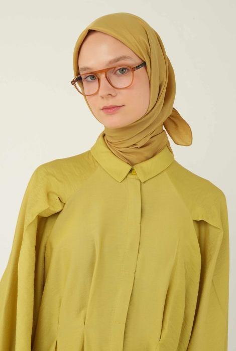 Soft Kraş Eşarp Asit Yeşili - HE - QA