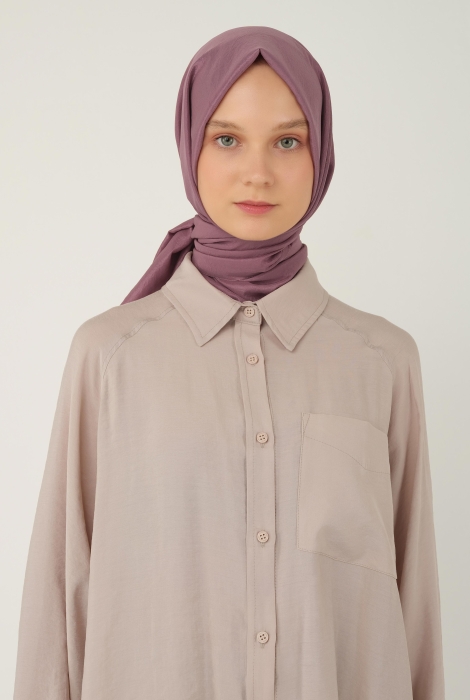 Soft Kraş Şal Gül Kurusu - HE - QA