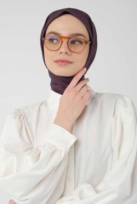 Soft Kraş Eşarp Mürdüm - HE - QA